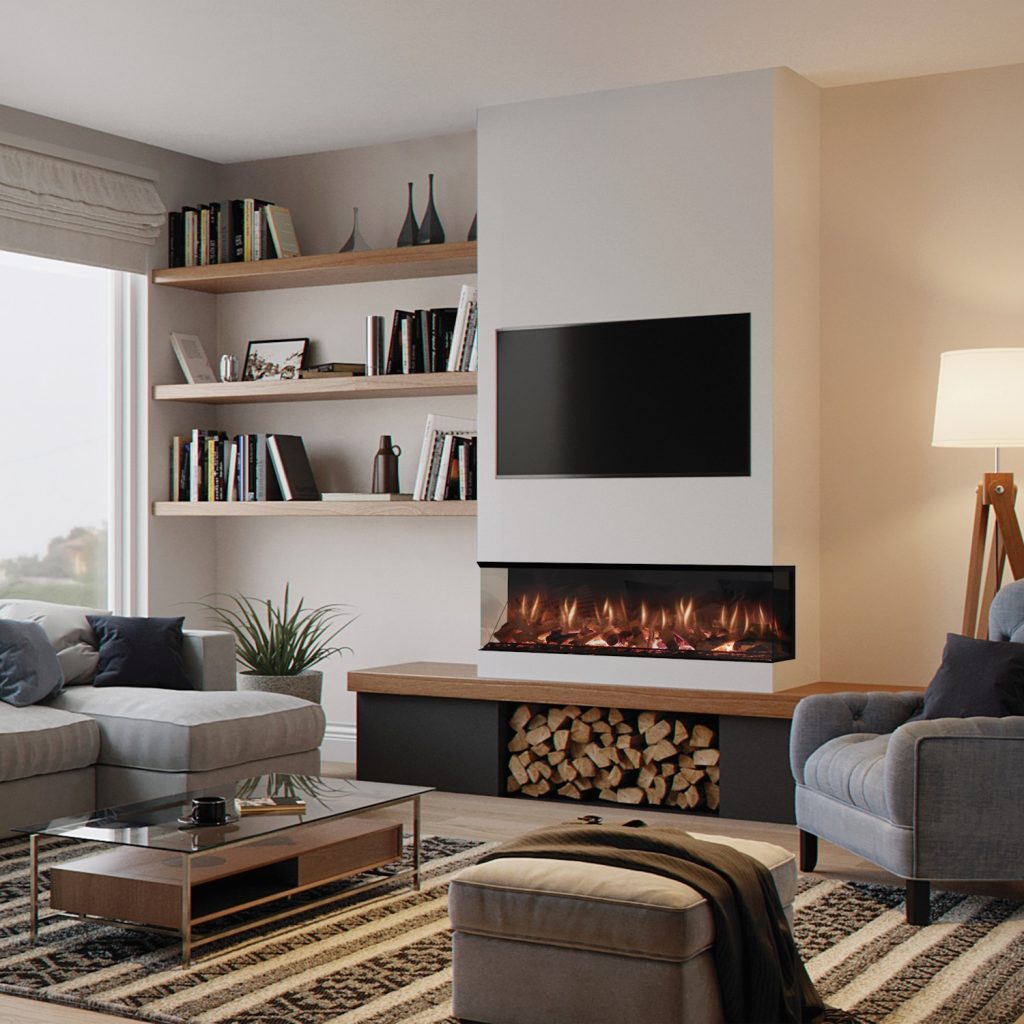 Evonic Octane 1150 e-llusion Flame Effect Landscape Electric Fire ...